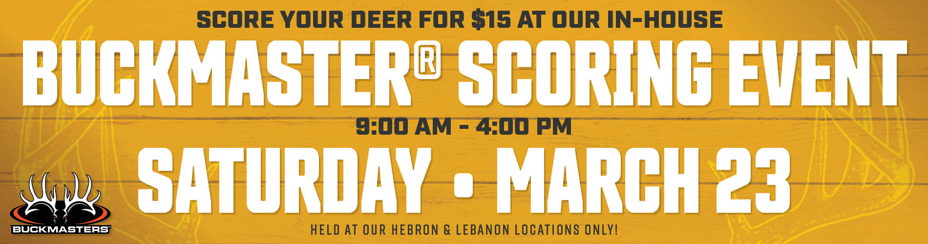 Spring Hunting Expo | March 23-24 | Vance Outdoors Hebron | Vance Outdoors